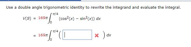 Solved Use a double angle trigonometric identity to rewrite | Chegg.com