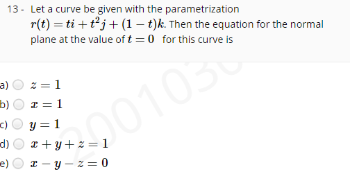 Solved 13 - Let a curve be given with the parametrization | Chegg.com