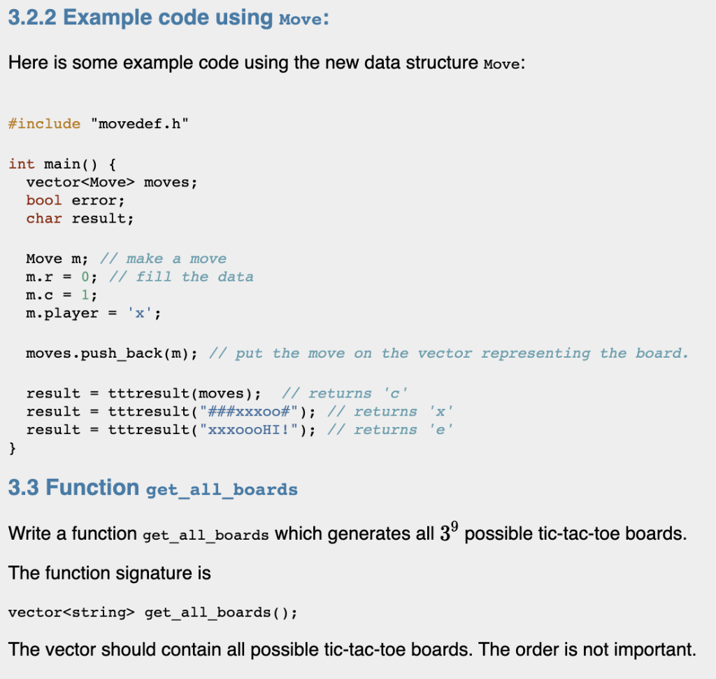 3 Tic Tac Toe Analyzer Summary: write functions for | Chegg.com
