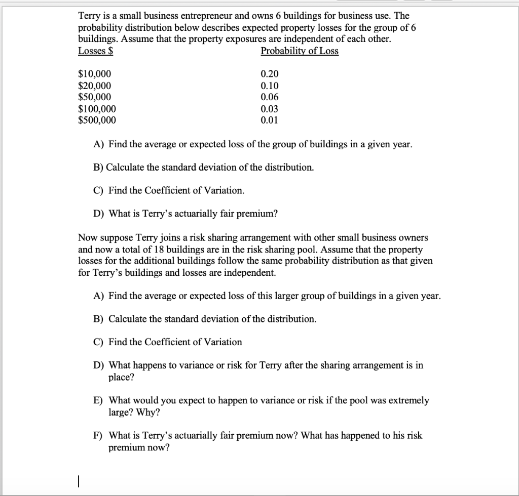 Solved Terry is a small business entrepreneur and owns 6 | Chegg.com