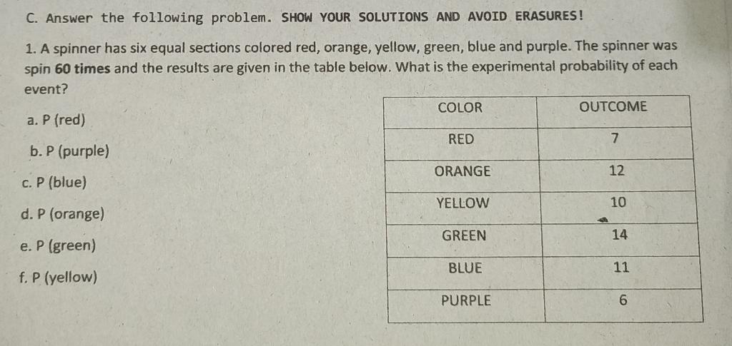 Solved A. Fill in the sample space and sample point in each | Chegg.com
