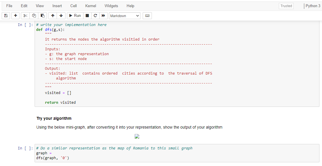 File Edit View Insert Cell Kernel Widgets Help | Chegg.com