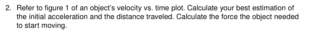 Solved 2. Refer to figure 1 of an object's velocity vs. time | Chegg.com