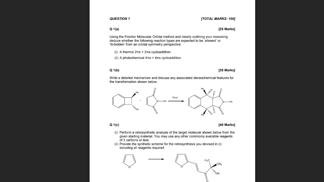 Solved QUESTION 1 [TOTAL MARKS: 100) Q1(a) [25 Marks] Using | Chegg.com