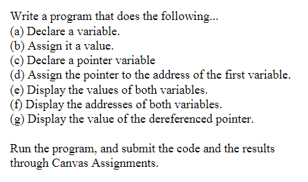 Solved Write a program that does the following... (a) | Chegg.com