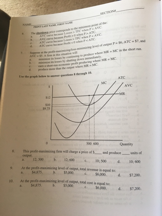 Solved SECTION # NAME PRINT LAST NAME, FIRST NAME curve | Chegg.com