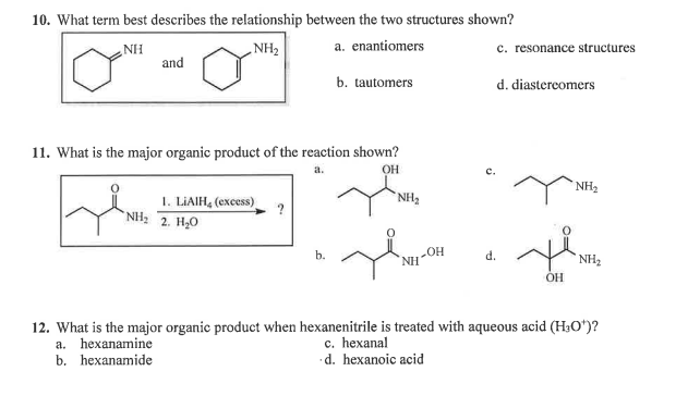 Solved 10. What term best describes the relationship between | Chegg.com