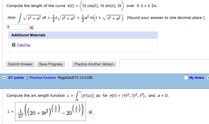 Solved Compute the length of the curve r(t)