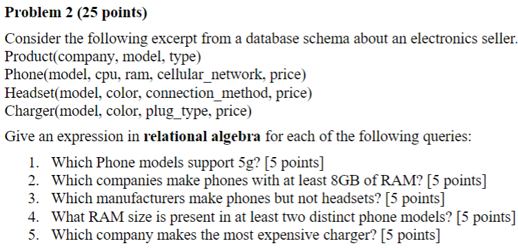 Solved Problem 2 (25 points) Consider the following excerpt | Chegg.com