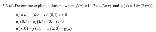 Solved 5.3 (a) Determine explicit solutions when | Chegg.com