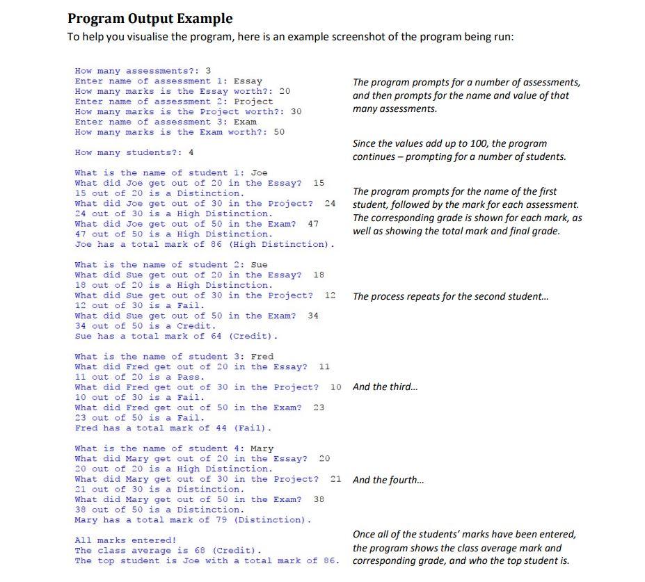Solved Design and implement a “Student Grades” Python | Chegg.com