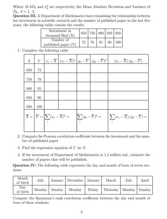 Solved Question I. Solve the following questions 1. Find the | Chegg.com