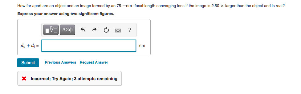 Solved How far apart are an object and an image formed by an | Chegg.com