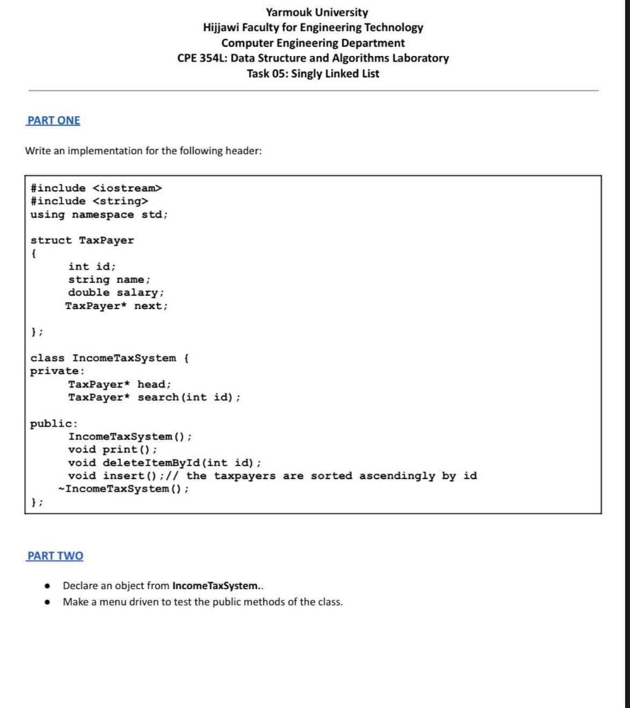 Solved Write an implementation for the following header: | Chegg.com