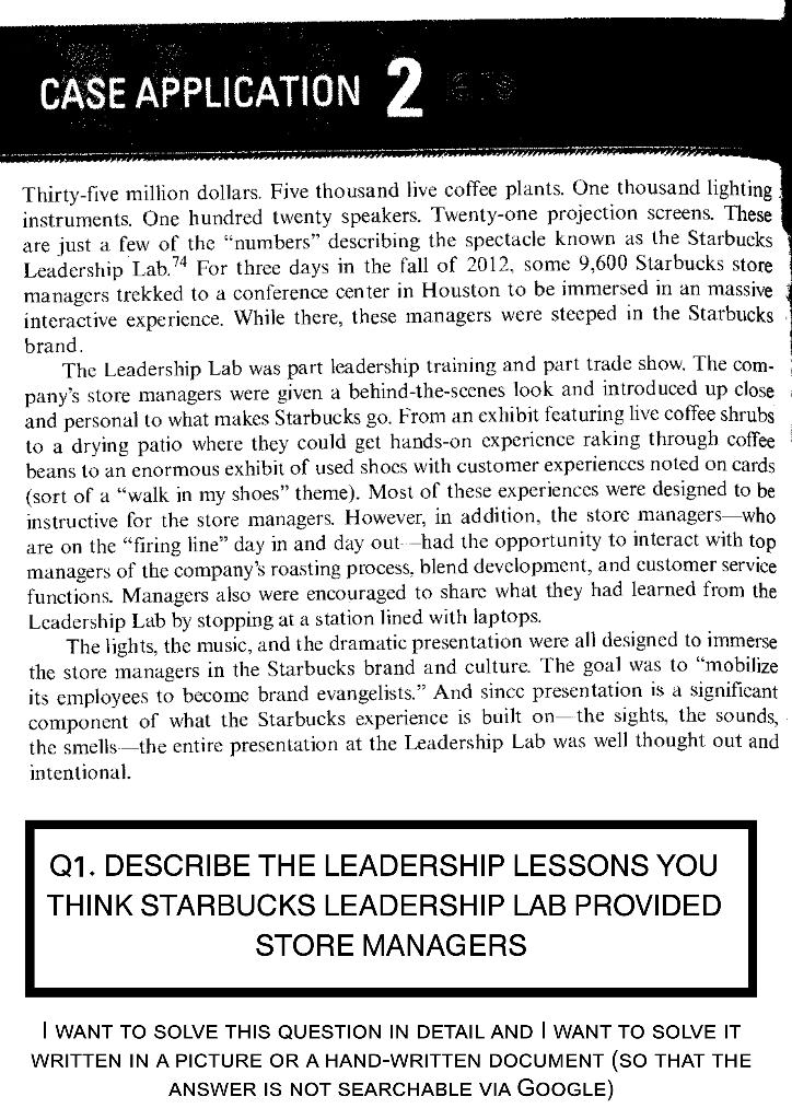 CASE APPLICATION 2 Thirty-five million dollars. Five | Chegg.com