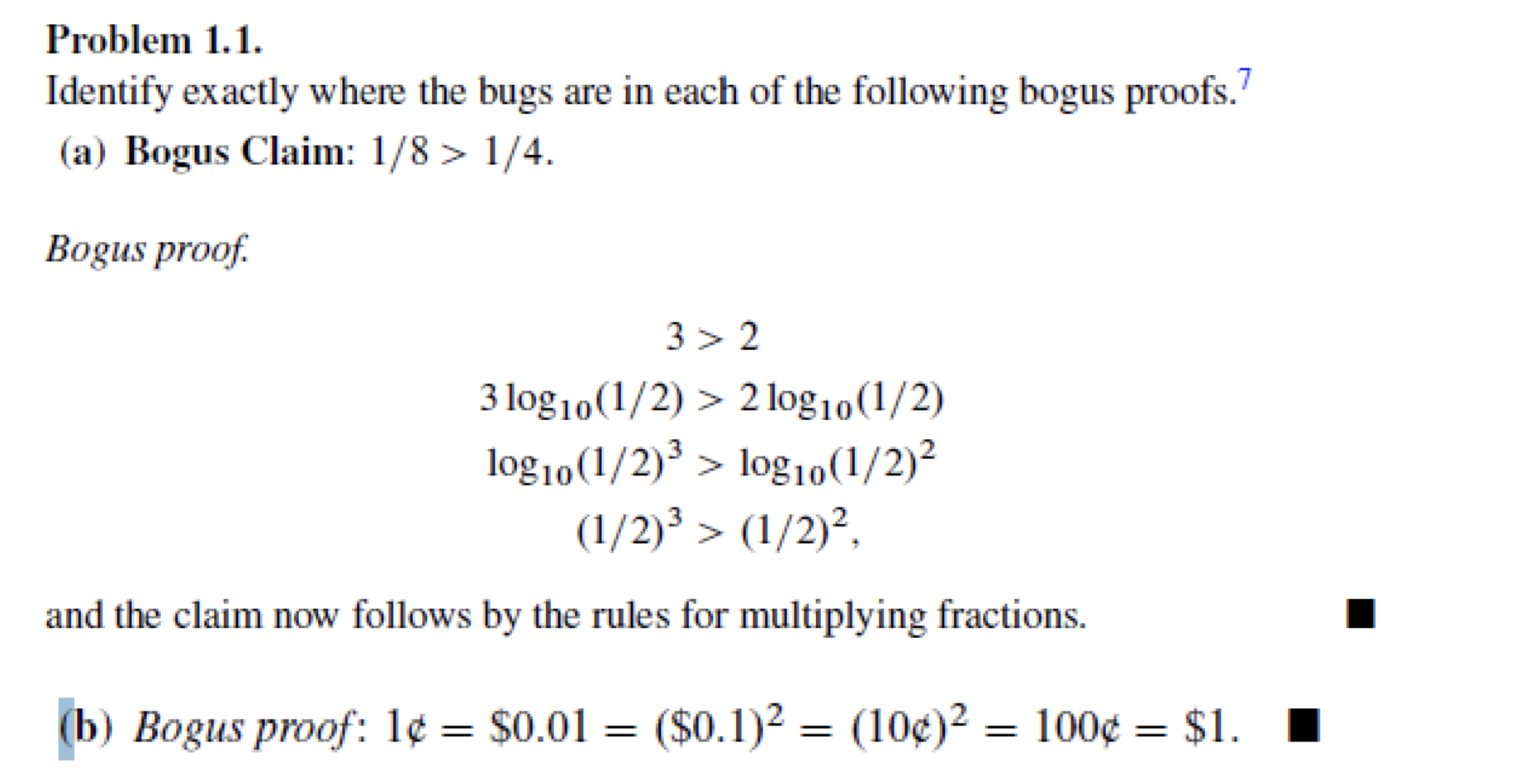 Solved Problem 1.1. Identify exactly where the bugs are in | Chegg.com