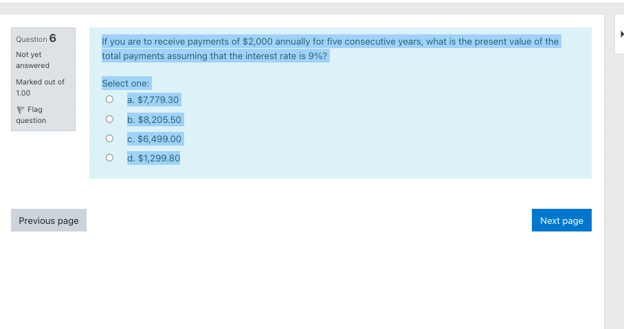 Solved If you are to receive payments of $2,000 annually for | Chegg.com