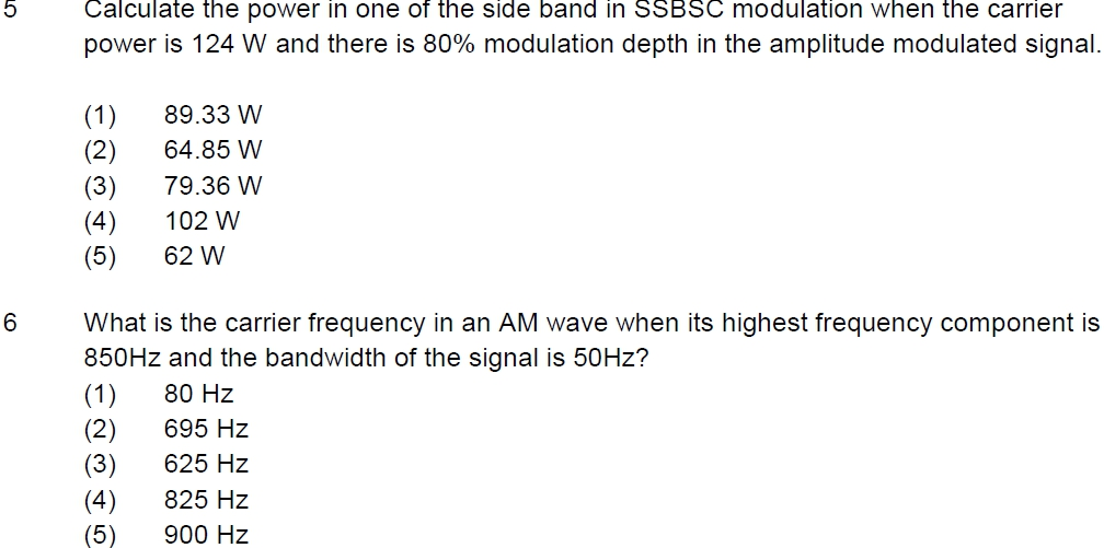Solved Calculate the power in one of the side band in SSBSC | Chegg.com