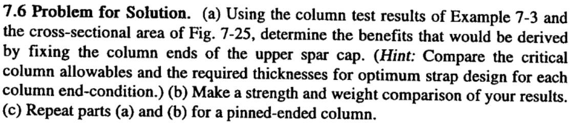 Solved 7.6 Problem for Solution. (a) Using the column test | Chegg.com