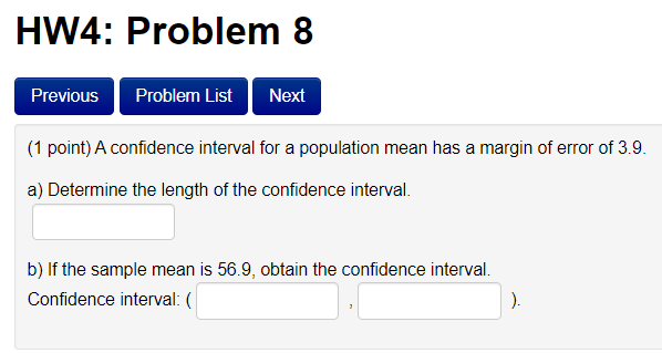 Solved HW4: Problem 8 Previous Problem List Next (1 point) A | Chegg.com