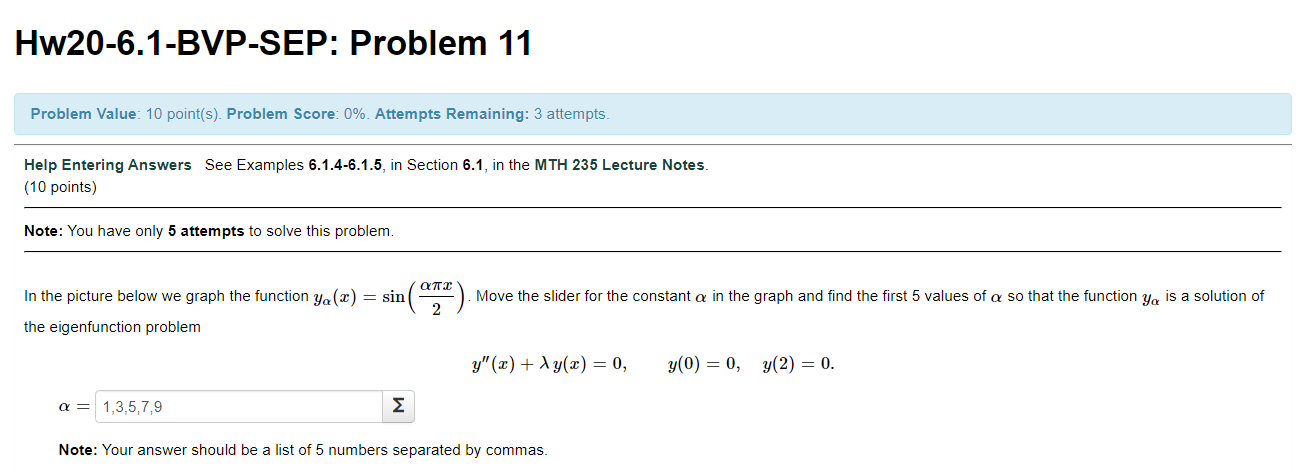 Solved Hw20-6.1-BVP-SEP: Problem 11 Problem Value: 10 | Chegg.com