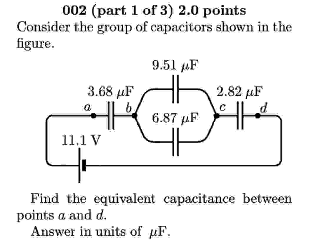 Solved Consider the group of capacitors shown in the | Chegg.com