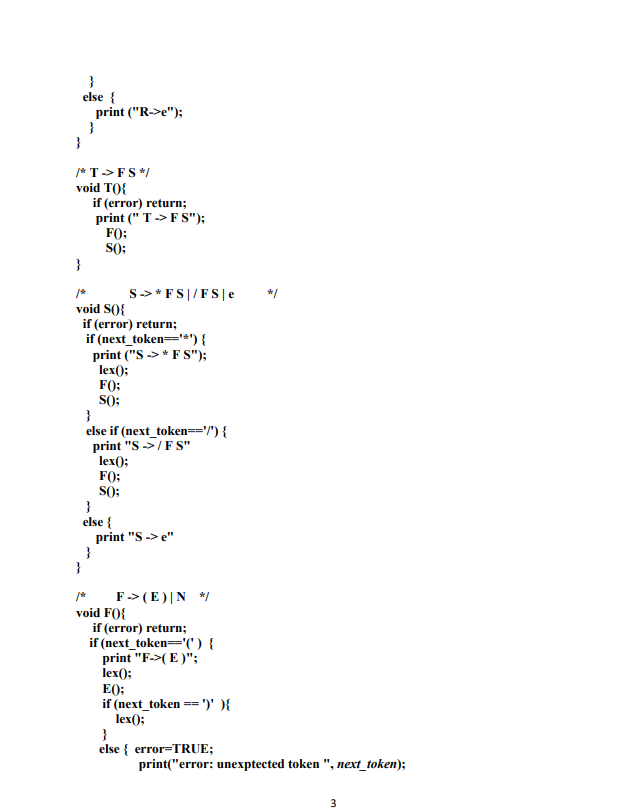 Solved Assignment #3 Parser Application To be done in groups | Chegg.com