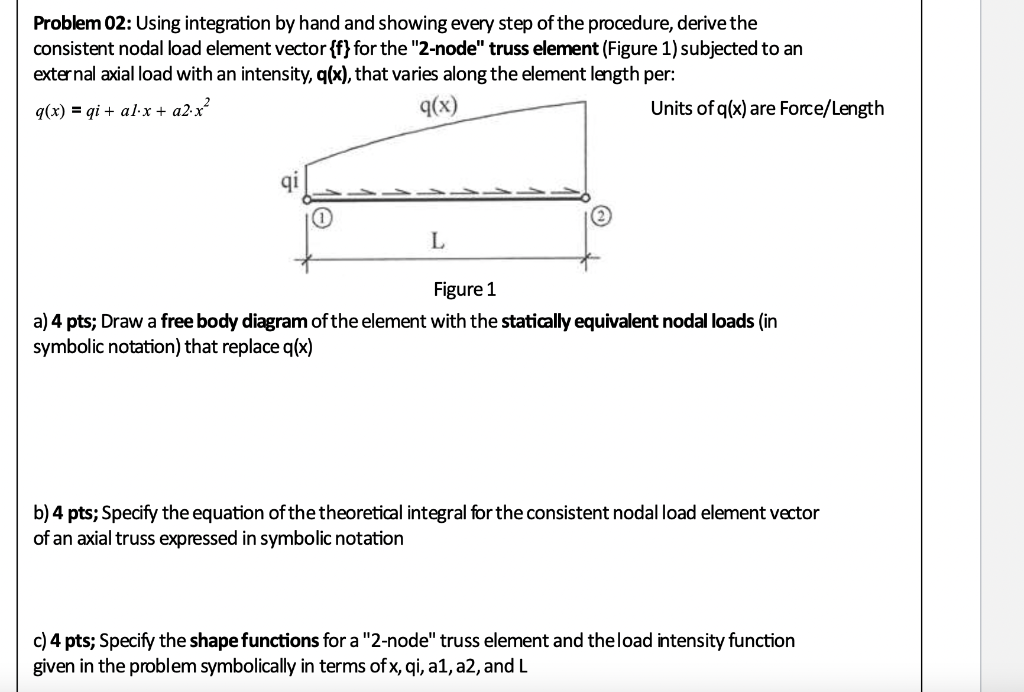 Solved Problem 02: Using integration by hand and showing | Chegg.com