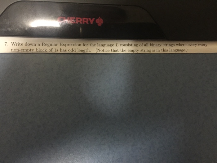 Solved Write down a Regular Expression for the language L | Chegg.com