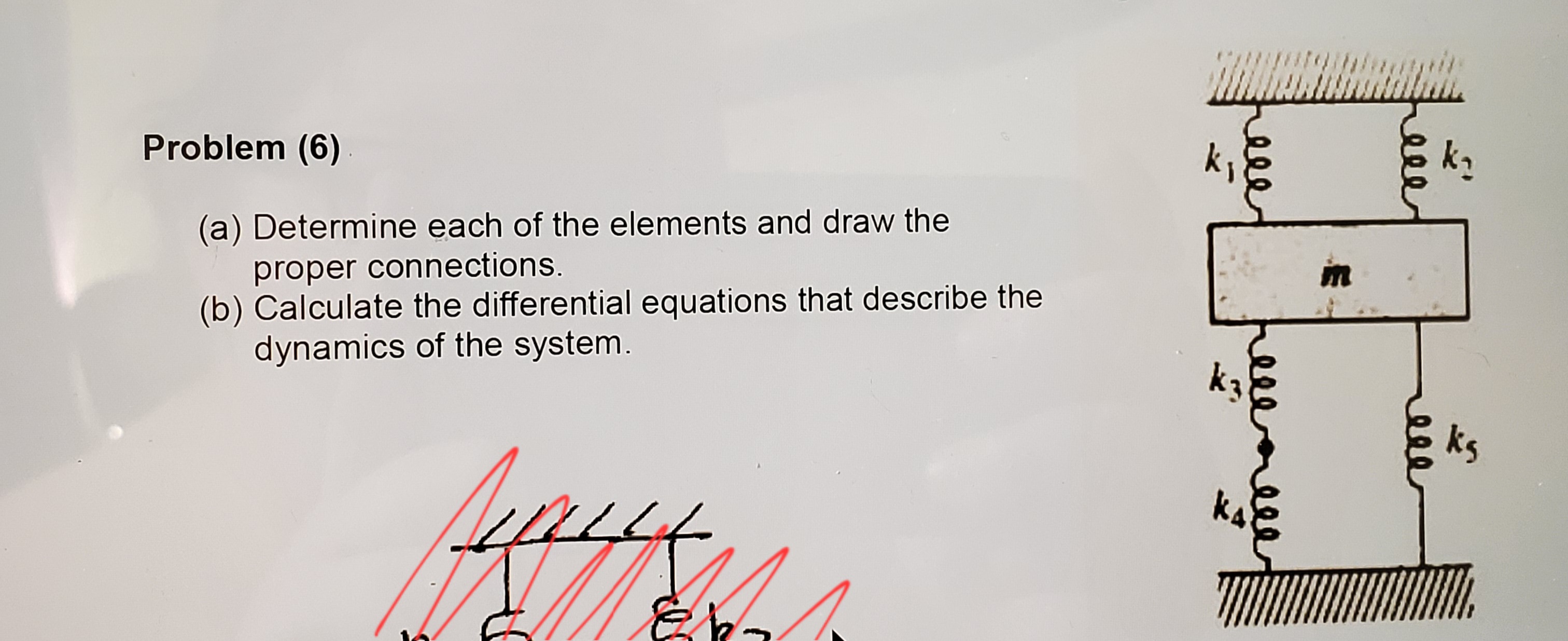 Solved (a) Determine each of the elements and draw the | Chegg.com