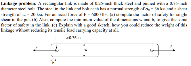 Solved Linkage problem: A rectangular link is made of | Chegg.com