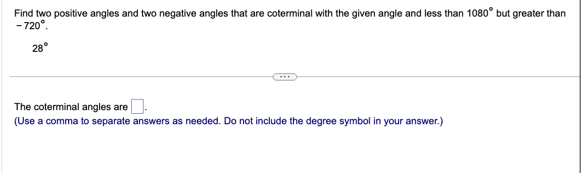 Solved Find two positive angles and two negative angles that | Chegg.com