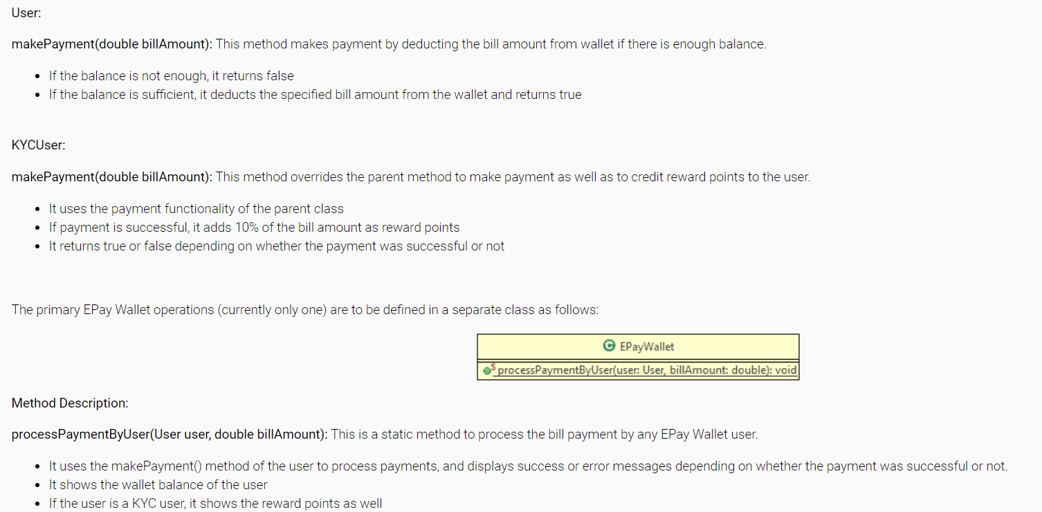 Solved EPay Wallet is a wallet application using which its | Chegg.com