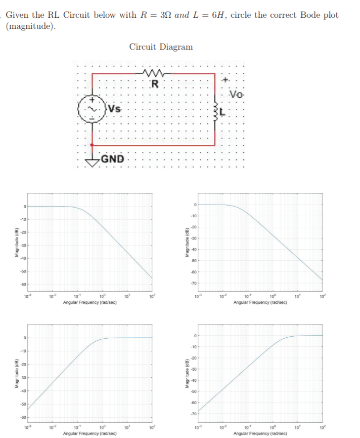 Solved Given the RL Circuit below with R = 312 and L = 6H, | Chegg.com