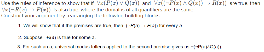Solved Use the rules of inference to show that if | Chegg.com