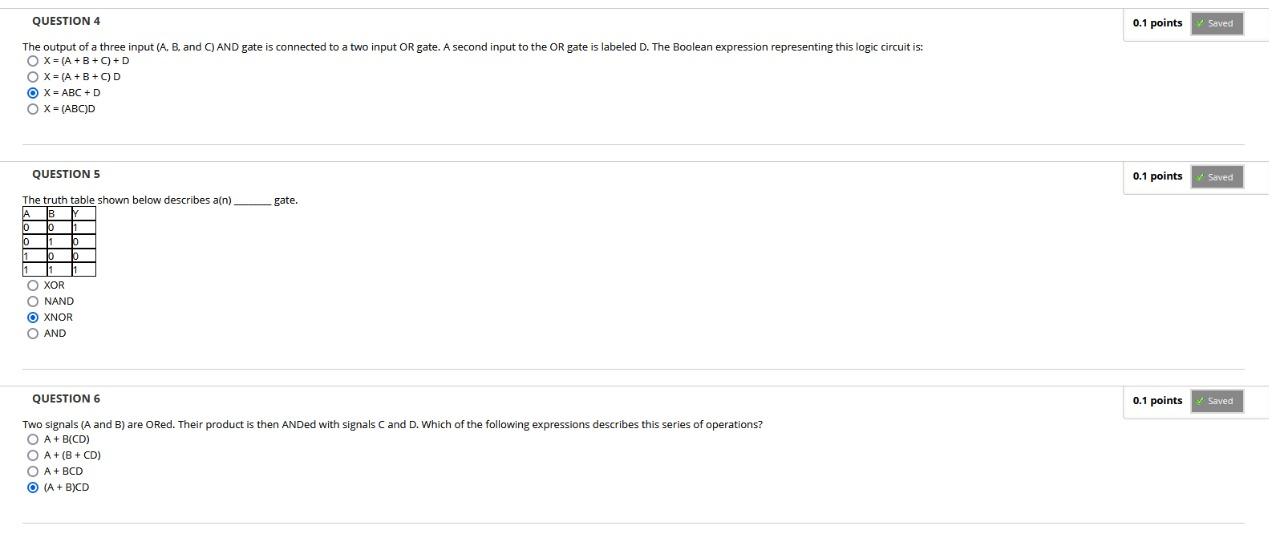 Solved The output of a three input (A, B, and C) AND gate is | Chegg.com