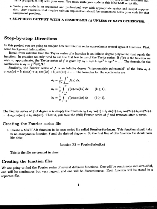 Solved Use Matlab(script) to write Codes! - | Chegg.com
