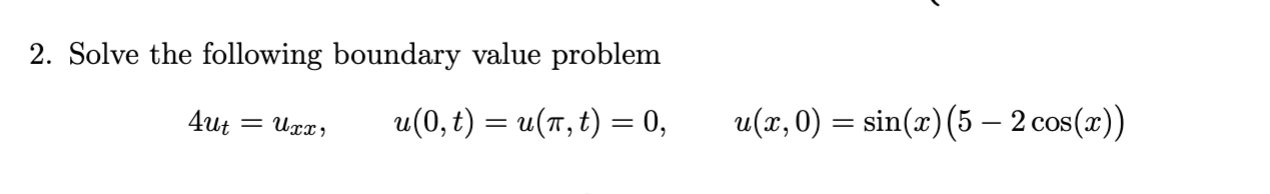 Solved Solve the following boundary value | Chegg.com