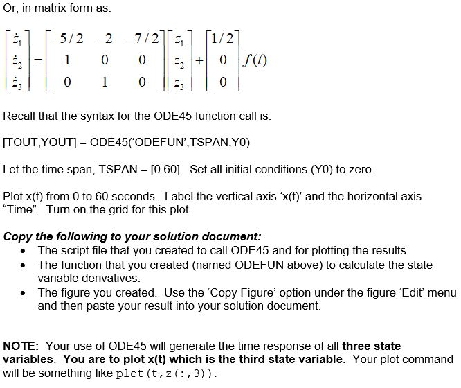 Solved Solve the following differential equation using | Chegg.com