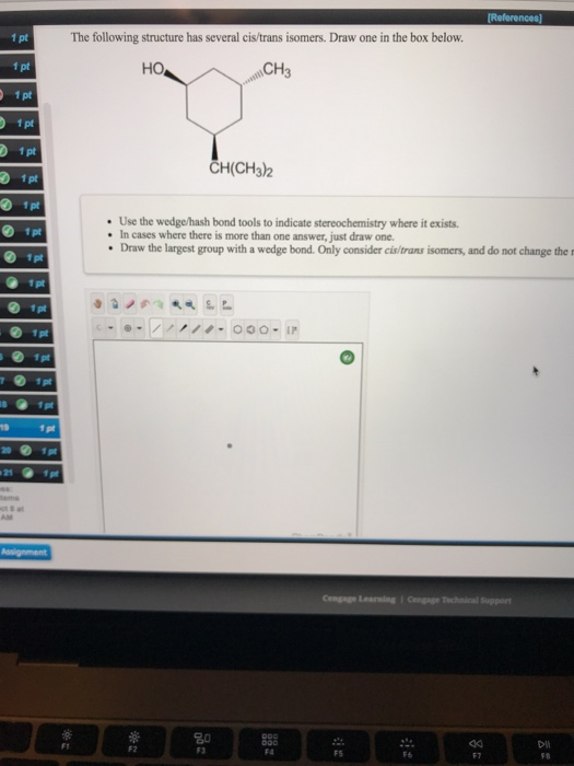 Solved The following structure has several cis/trans | Chegg.com