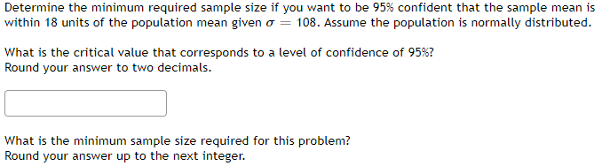 Solved Determine the minimum required sample size if you | Chegg.com