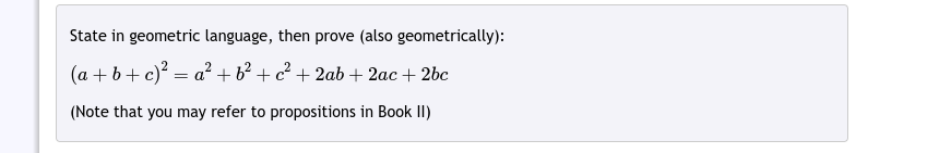 Solved State in geometric language, then prove (also | Chegg.com