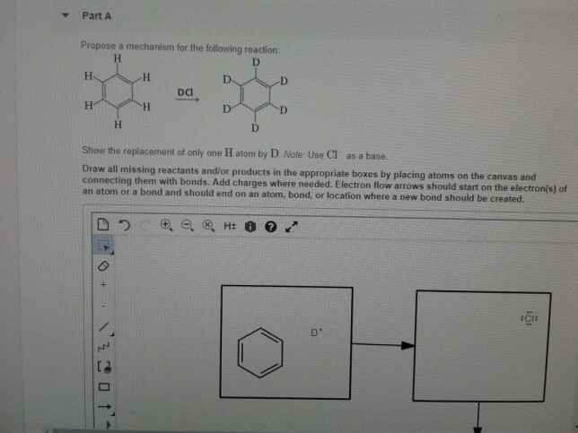 Solved Part A Propose a mechanism for the following reaction | Chegg.com