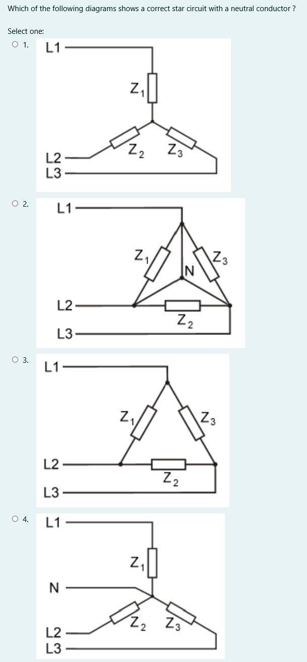 Solved What holds true for the currents in a star circuit ? | Chegg.com