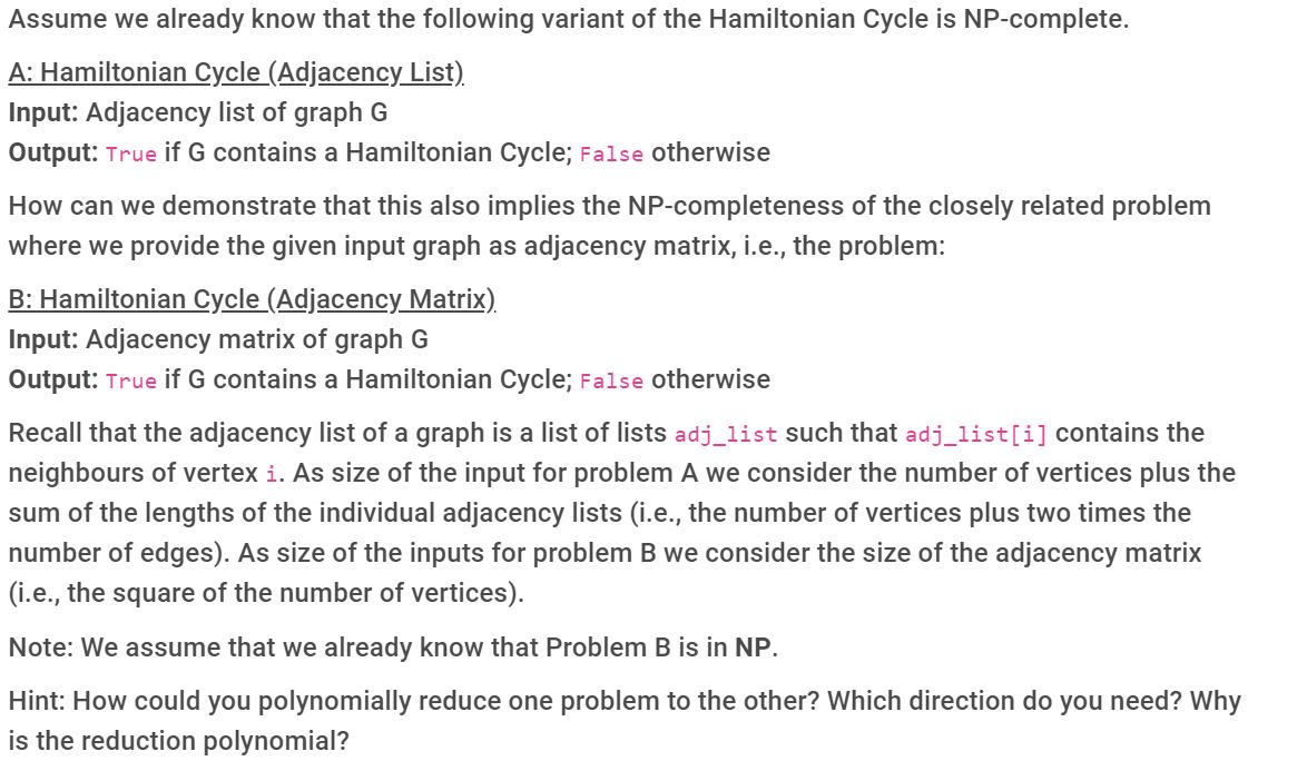 Solved Assume we already know that the following variant of | Chegg.com