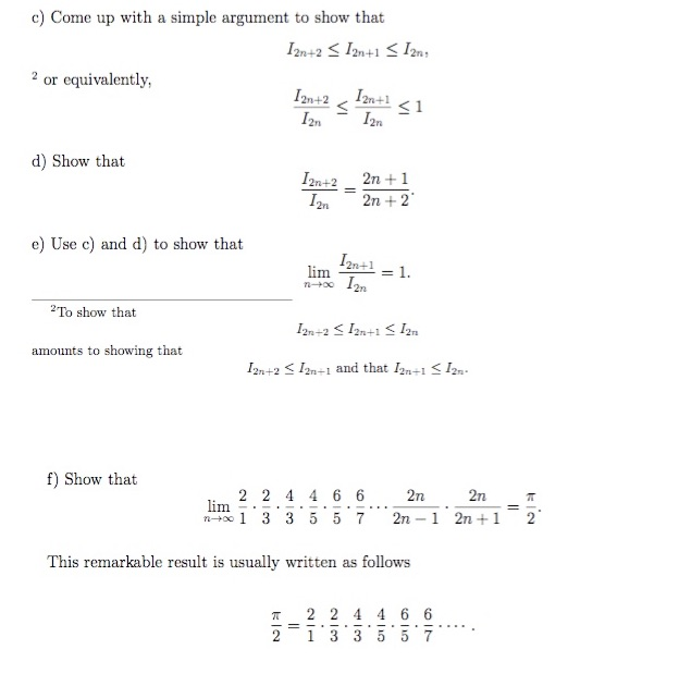 Solved Come up with a simple argument to show that I2n+2 LE | Chegg.com