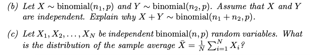 Solved (a) Express a binomial random variable | Chegg.com
