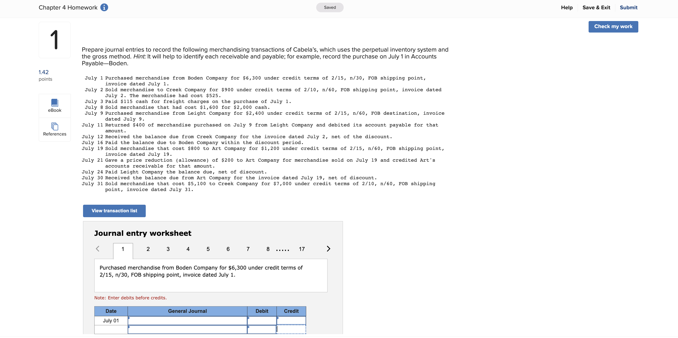 Solved Prepare journal entries 1-17 to record the following | Chegg.com