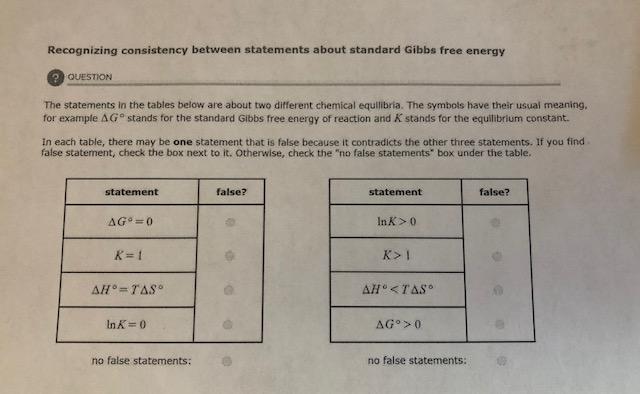 Solved Recognizing consistency between statements about | Chegg.com