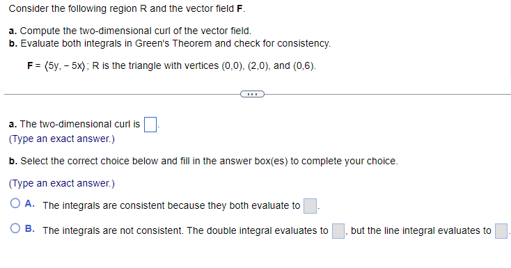 Solved Consider the following region R ﻿and the vector field | Chegg.com